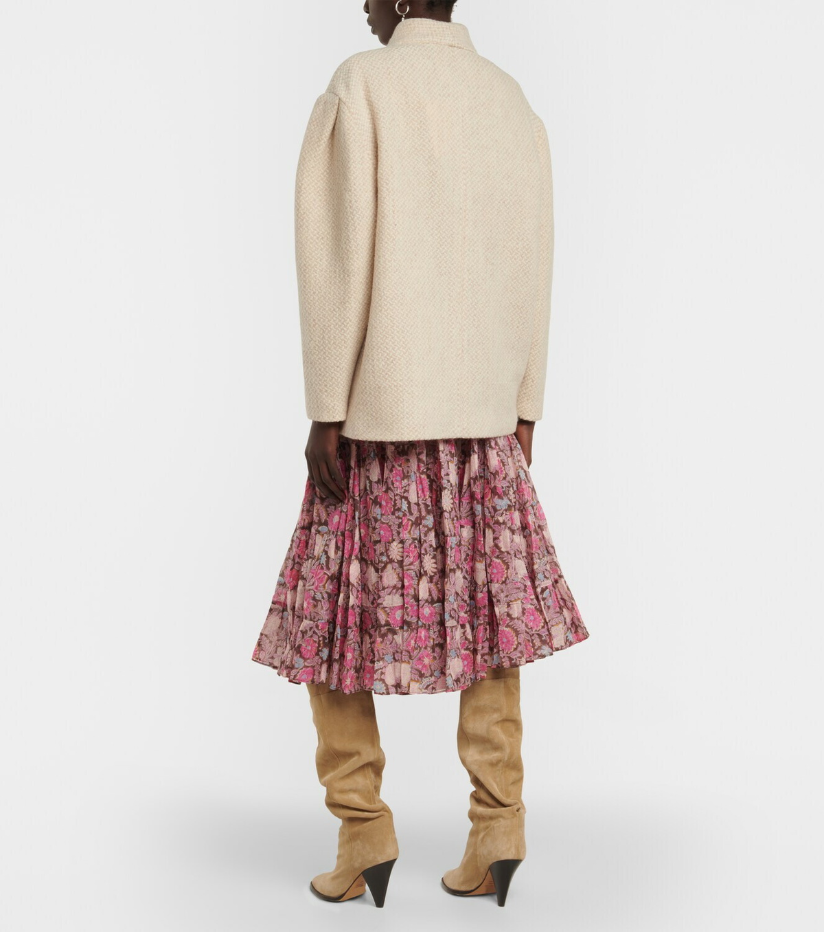 Marant Etoile Jabadi herringbone virgin wool jacket Isabel Marant Etoile