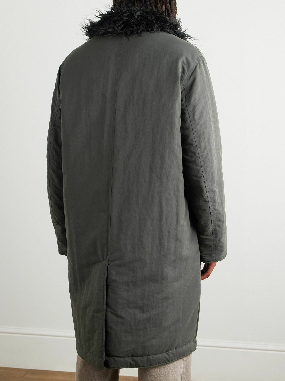 Our Legacy - Polar Faux Fur-Trimmed Tech-Shell Coat - Gray Our Legacy