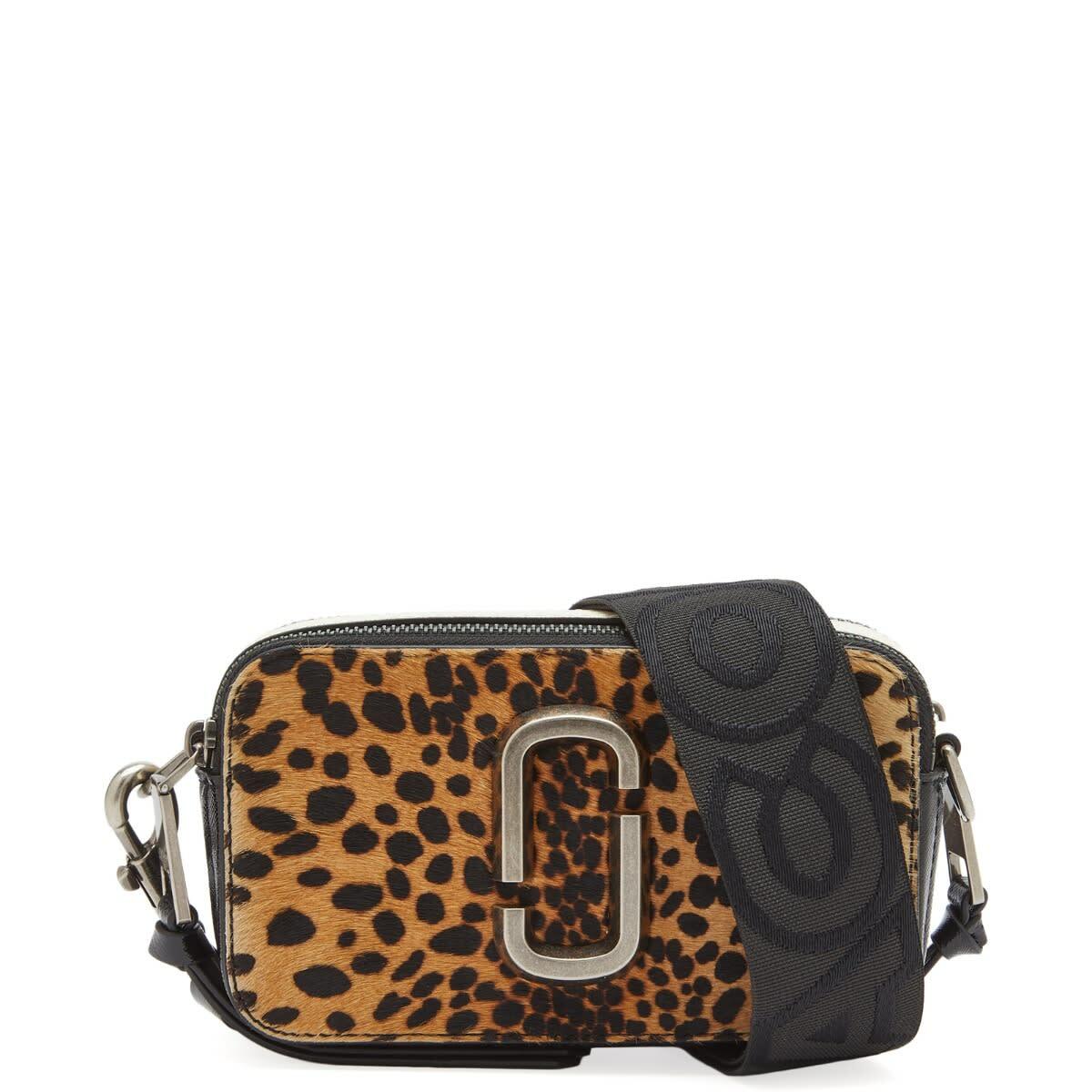 Marc Jacobs Women's The Cheetah Haircalf Snapshot in Black Multi Marc ...
