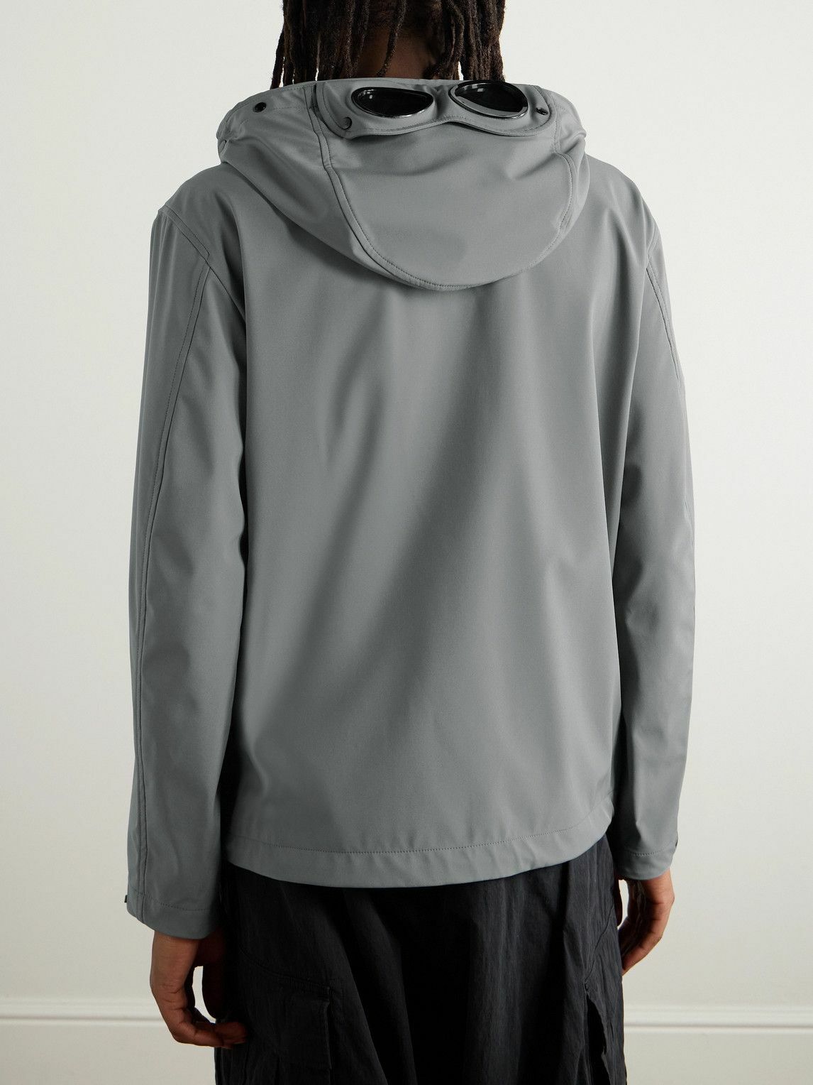 C.P. Company - Goggle C.P. Shell-R Hooded Jacket - Gray C.P. Company