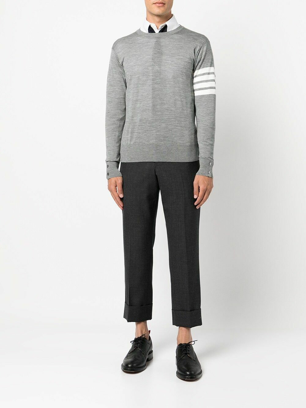 THOM BROWNE - 4bar Wool Sweater Thom Browne