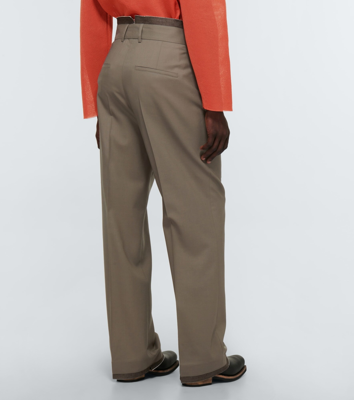 Our Legacy - High-rise wool chinos Our Legacy