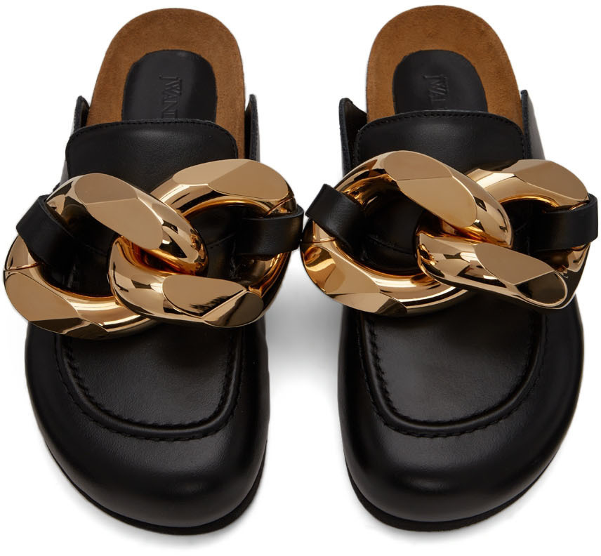 JW Anderson Black Chain Loafers JW Anderson
