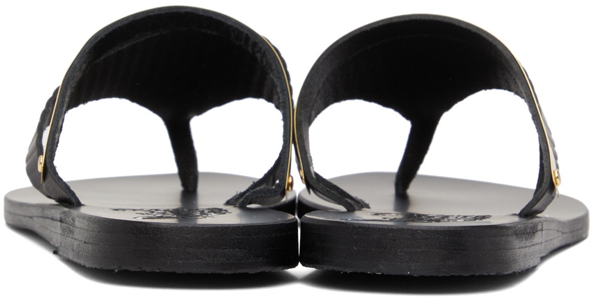 Ancient Greek Sandals Black Drepani Sandals Ancient Greek Sandals