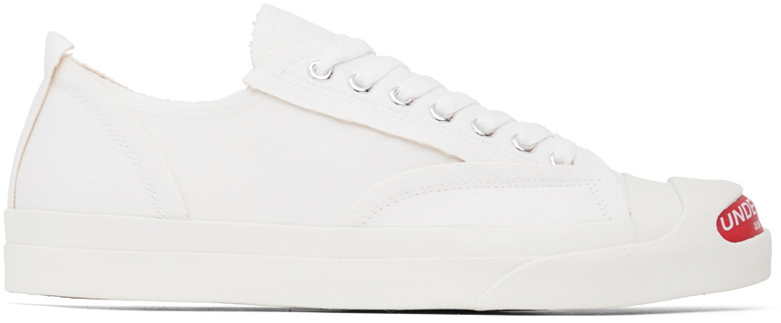 Undercover White Raw Edge Sneakers Undercover