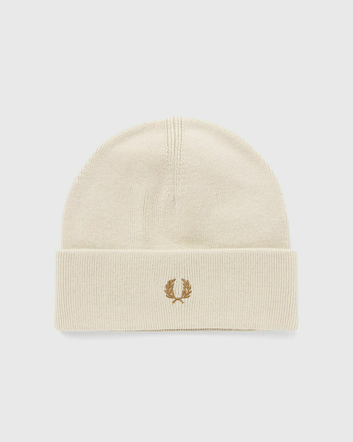Fred Perry Classic Beanie Beige Beanies Fred Perry