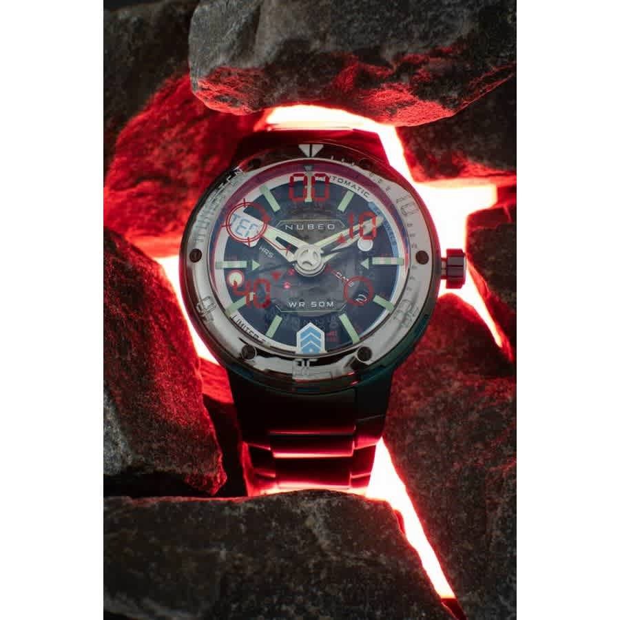 Nubeo Mariner 9 Black Dial Mens Watch NB-6090-44 Nubeo