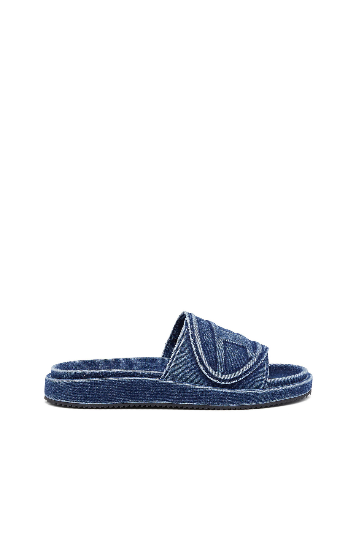 Diesel Sa-Slide D-Denim slides with embossed strap - Slides - Unisex ...