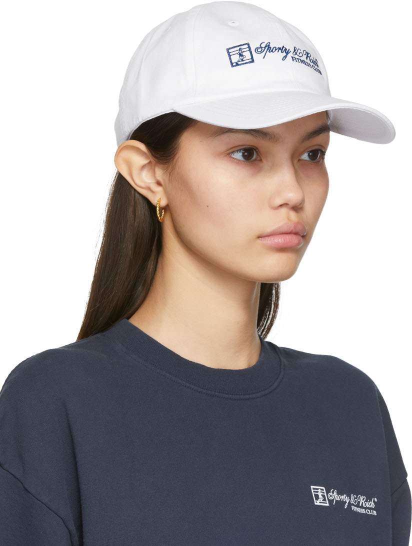 Sporty & Rich White & Navy 'Fitness Club' Cap Sporty & Rich