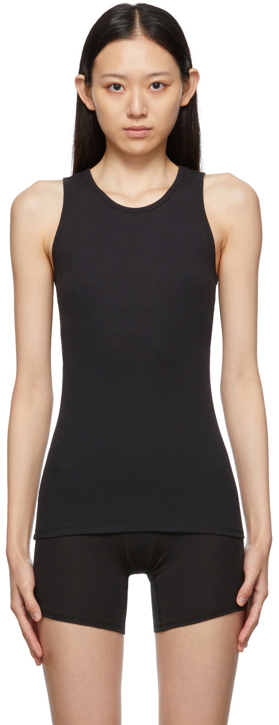 SKIMS Black Boyfriend Tank Top SKIMS