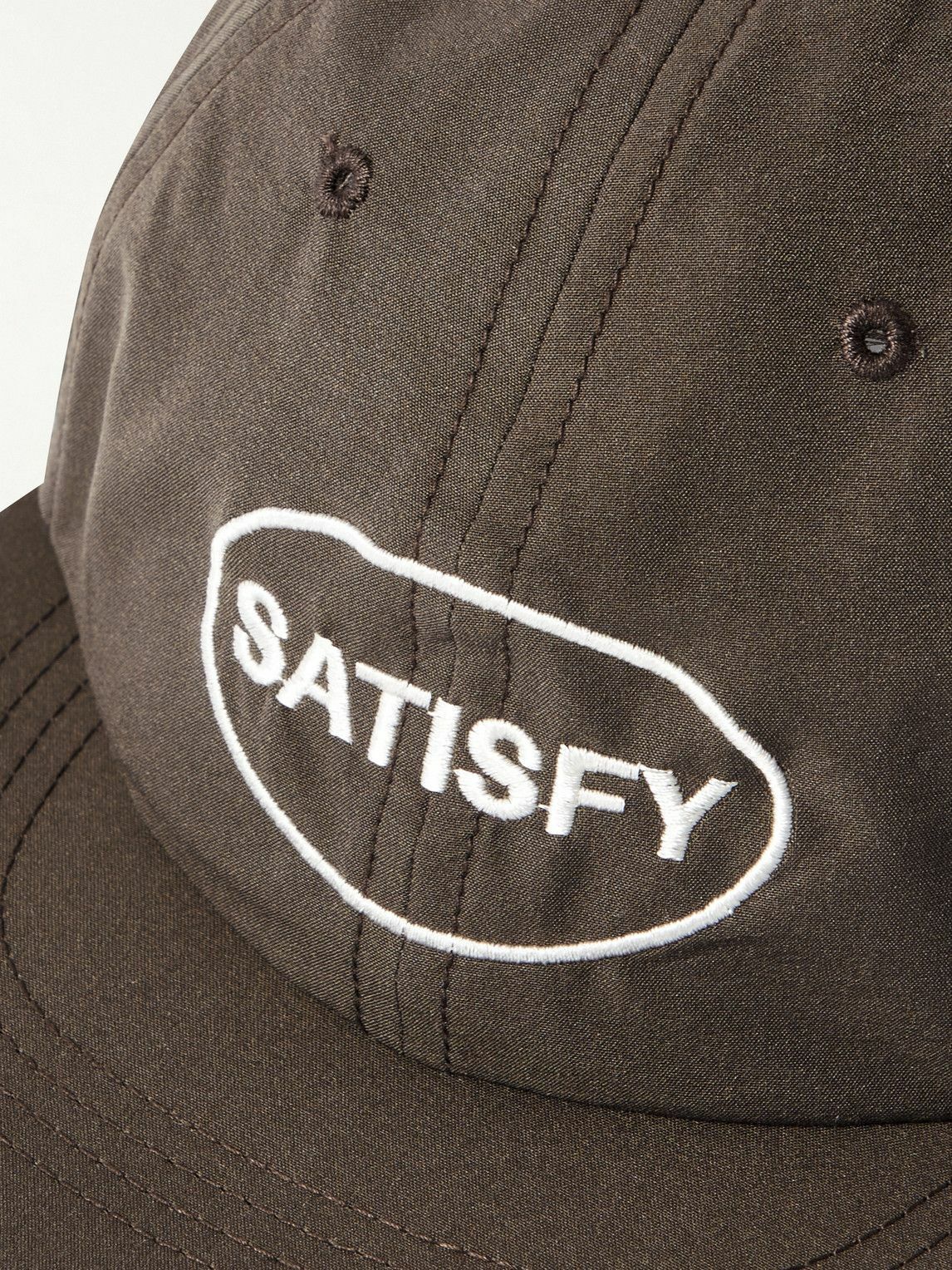 Satisfy - Logo-Embroidered Peaceshell™ Cap - Brown Satisfy