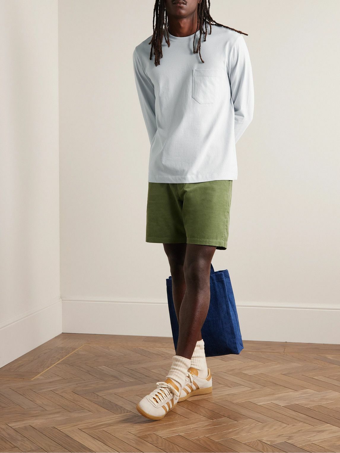 Club Monaco - Cotton-Jersey T-Shirt - Blue Club Monaco