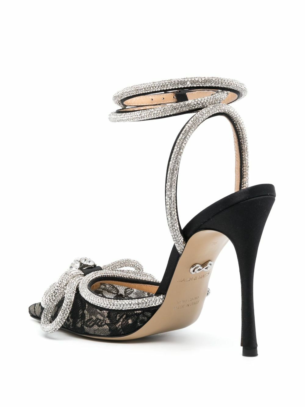 MACH & MACH - Double Bow Lace High Heel Pumps MACH & MACH