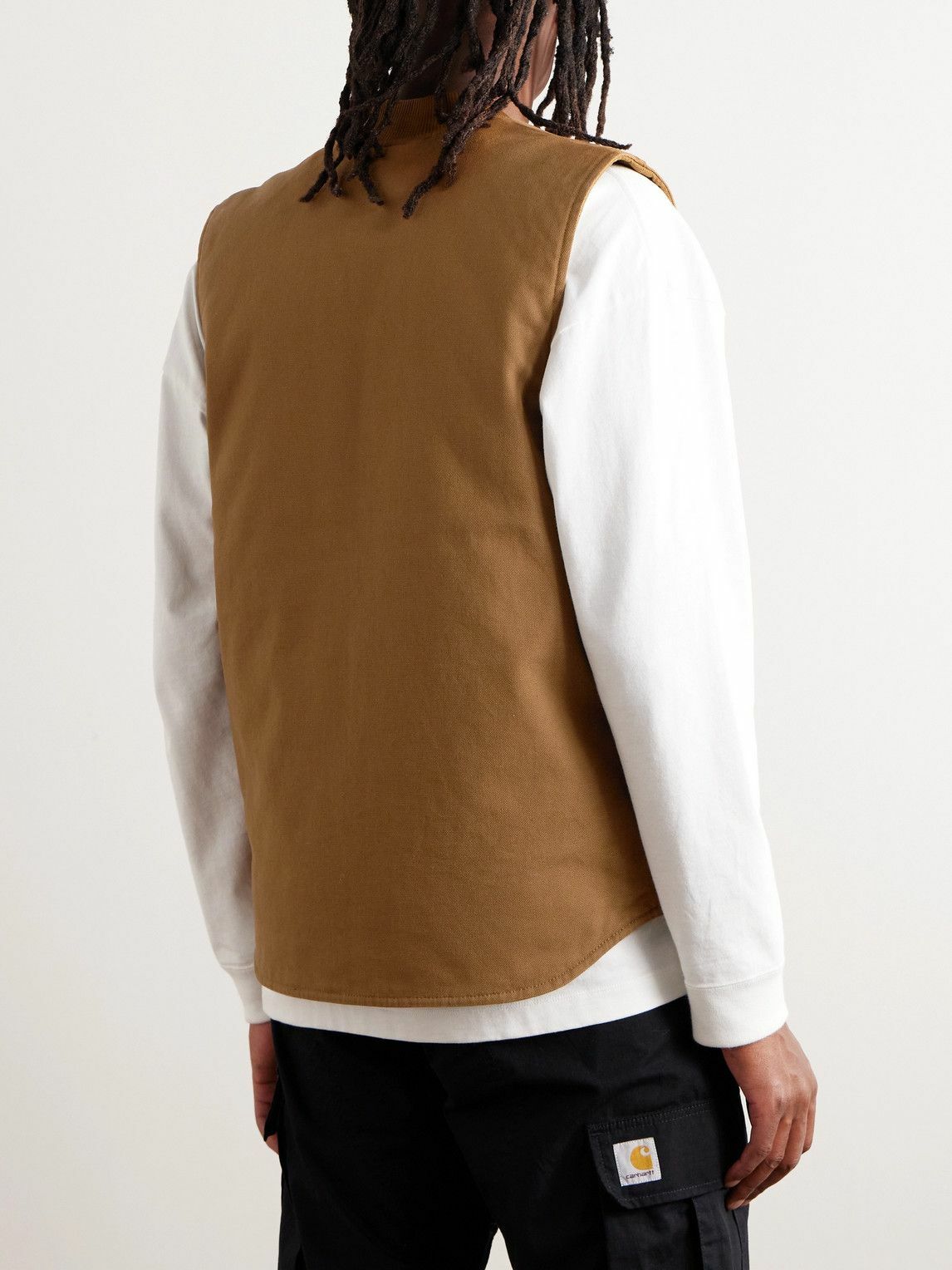 Carhartt WIP - Logo-Appliquéd Cotton Gilet - Brown Carhartt WIP