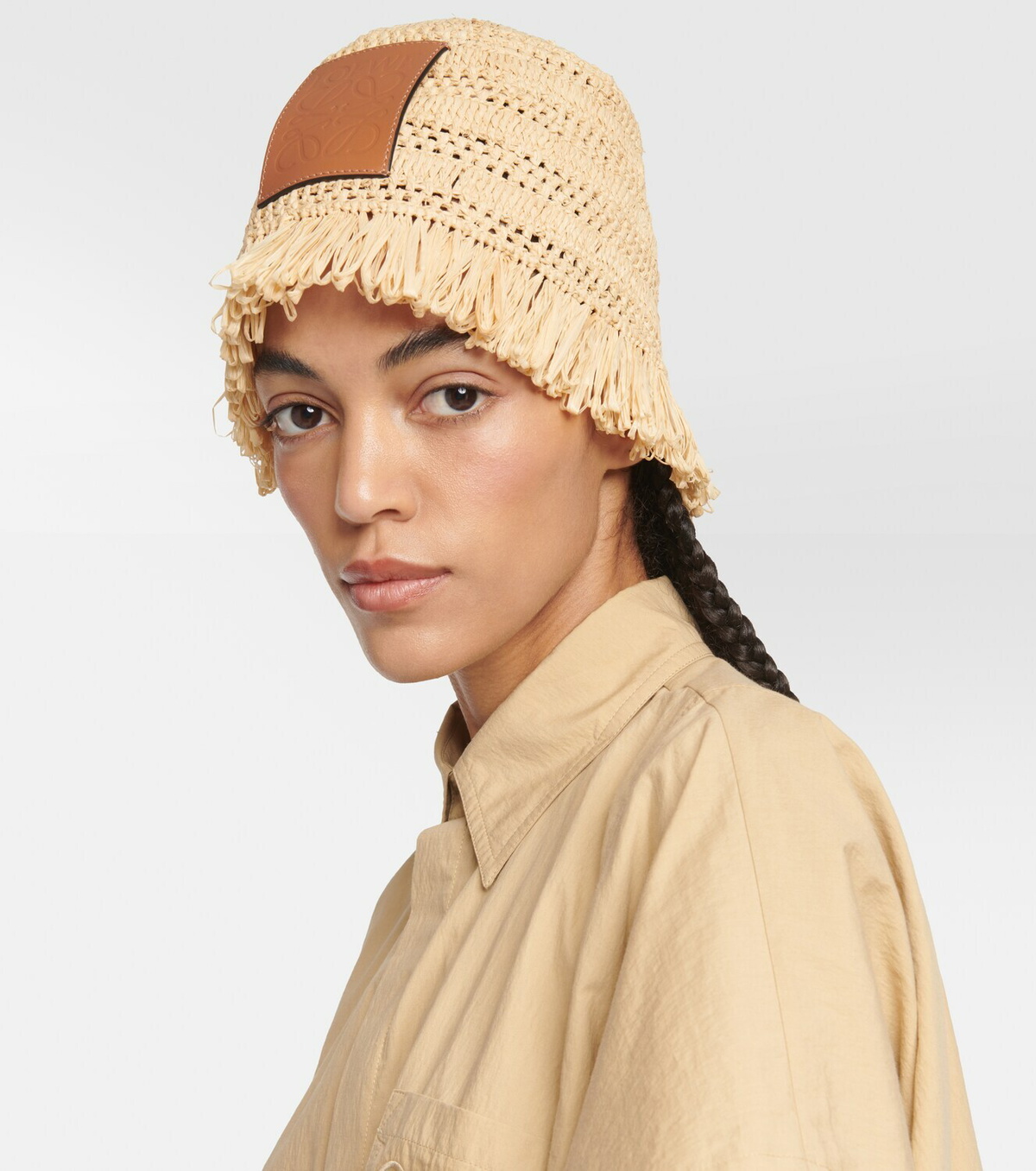 Loewe Anagram crochet cloche hat Loewe