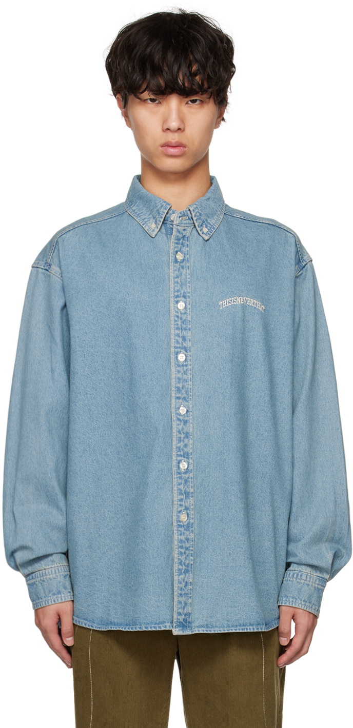 thisisneverthat Blue Washed Jeans Shirt thisisneverthat