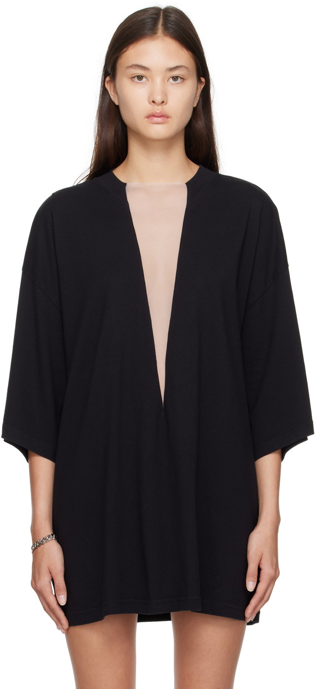 MM6 Maison Margiela Black Oversized T-Shirt MM6 Maison Margiela