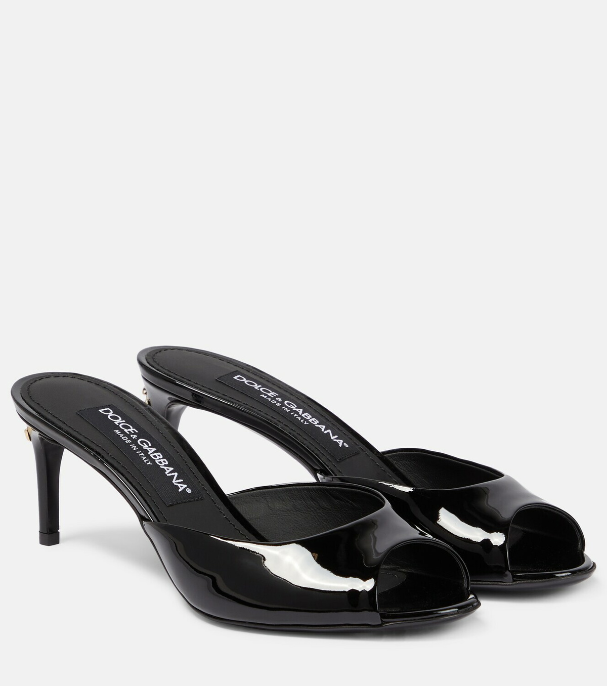 Dolce&Gabbana - Patent leather mules Dolce & Gabbana