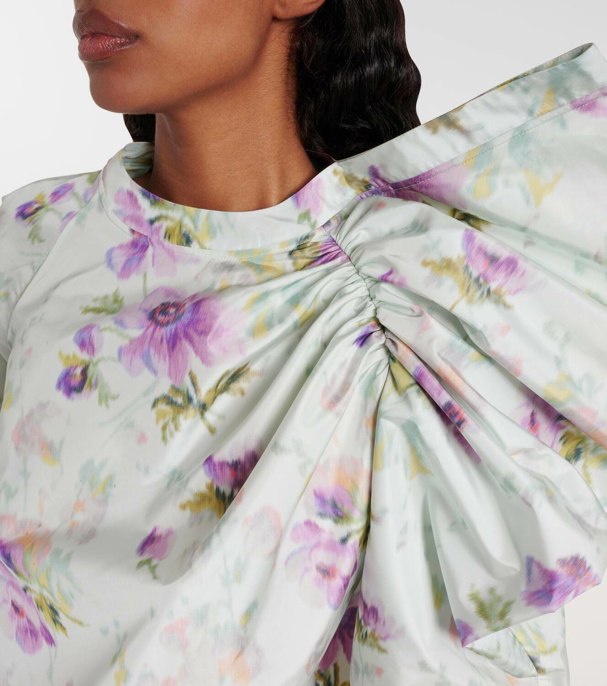 Loewe Floral draped top Loewe