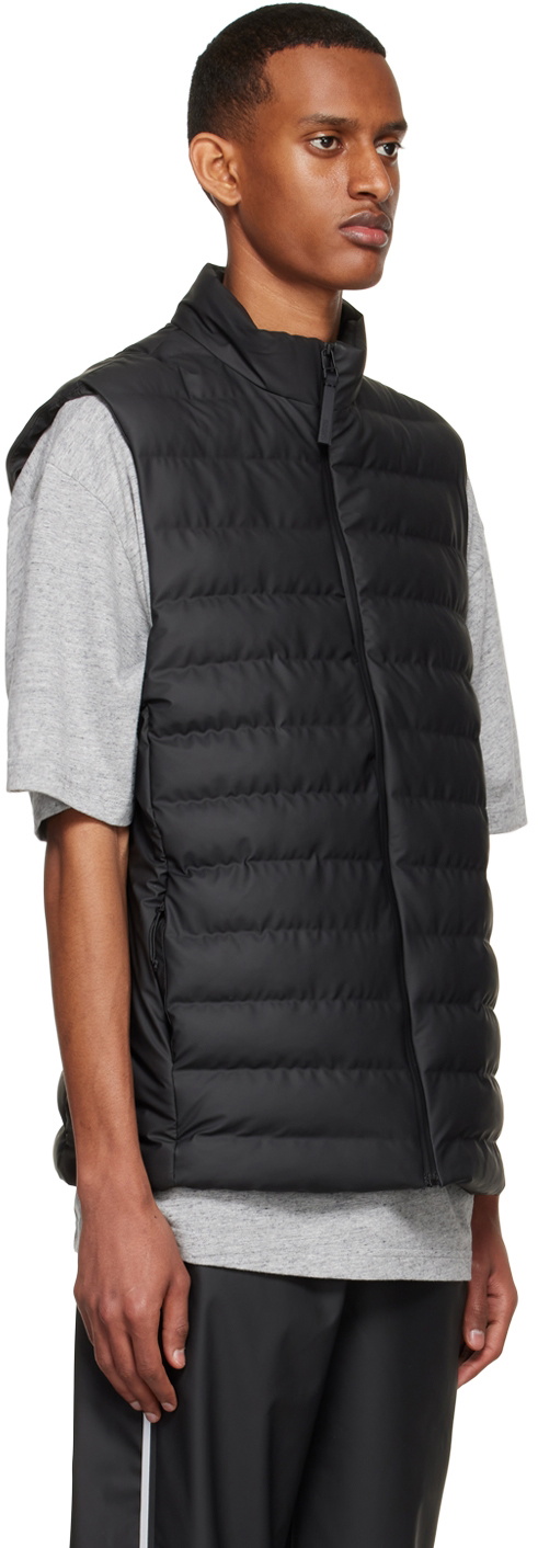 RAINS Black Polyester Vest Rains