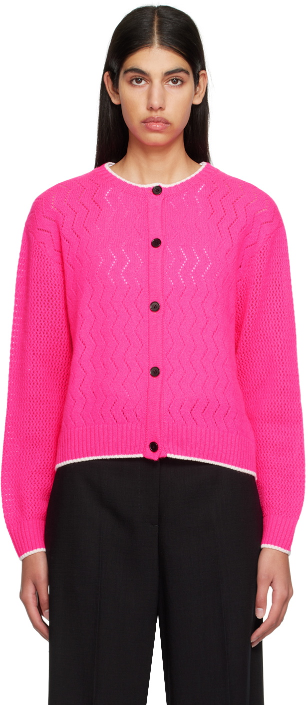 MSGM Pink Button Cardigan MSGM
