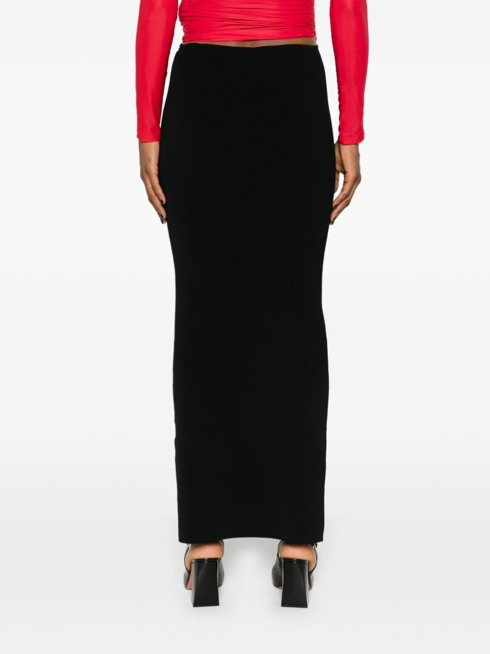 Christopher Esber Black Wave Maxi Skirt Christopher Esber