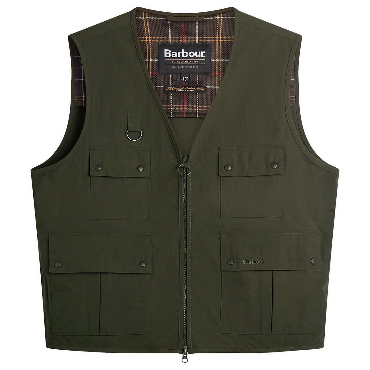 Barbour Men's Fly Fishing Vest in Sage Barbour