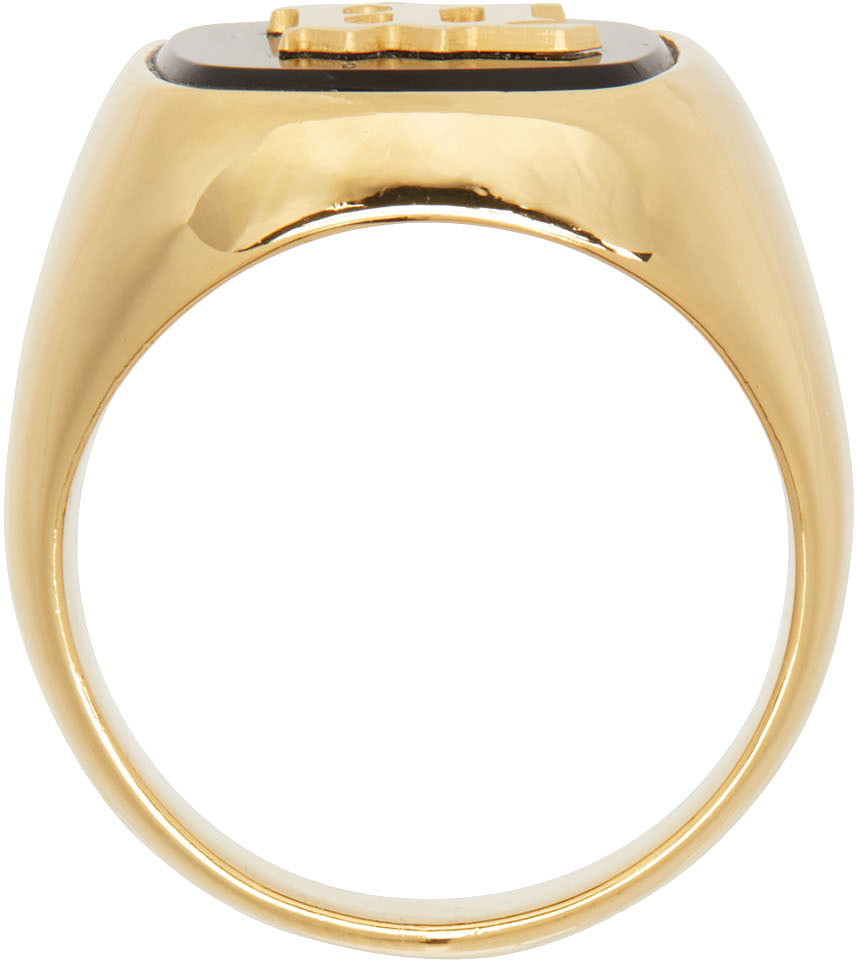 MISBHV Gold Monogram Ring MISBHV