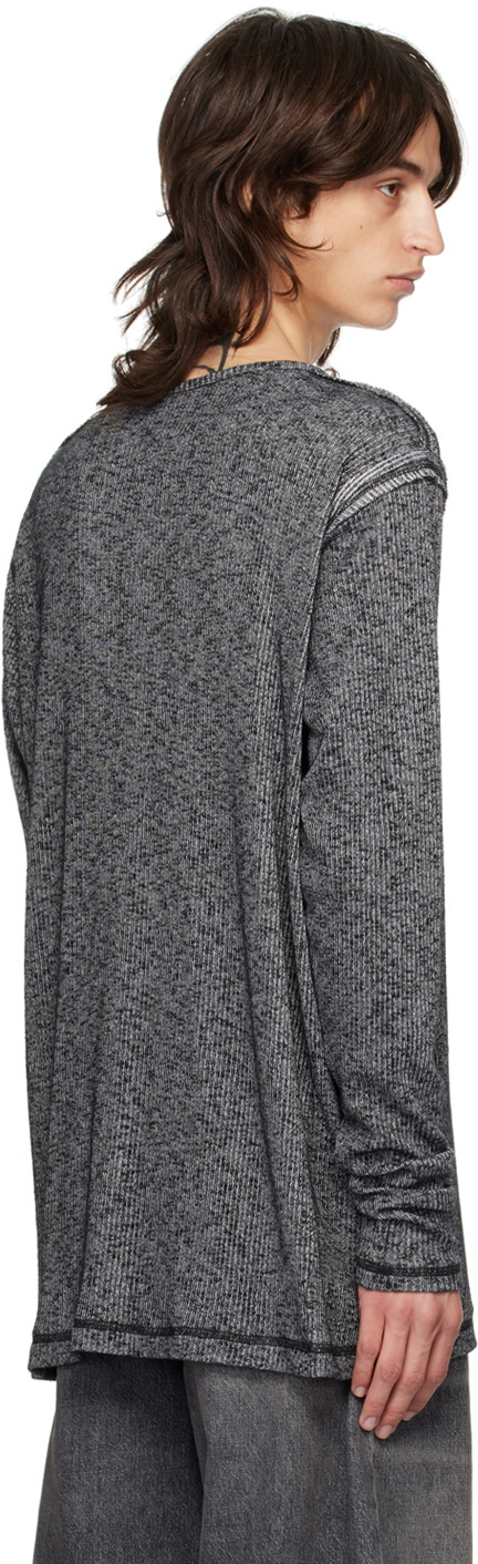 Greg Lauren Gray Lightweight Henley Greg Lauren