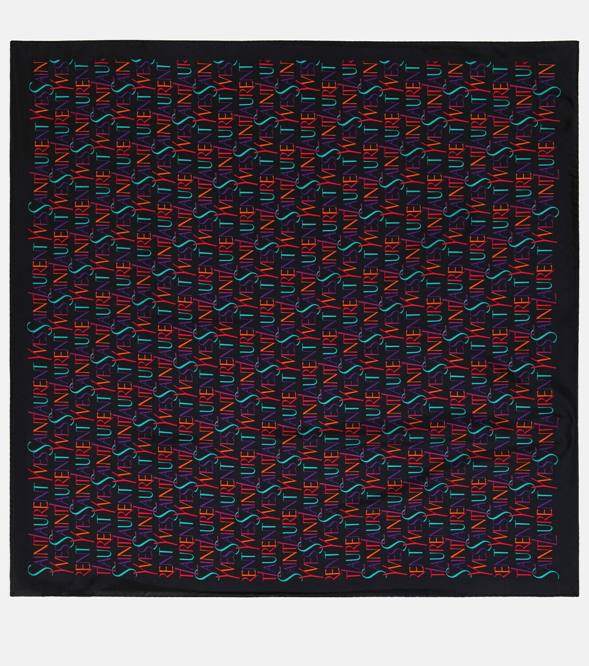 Saint Laurent - Monogram silk scarf Saint Laurent