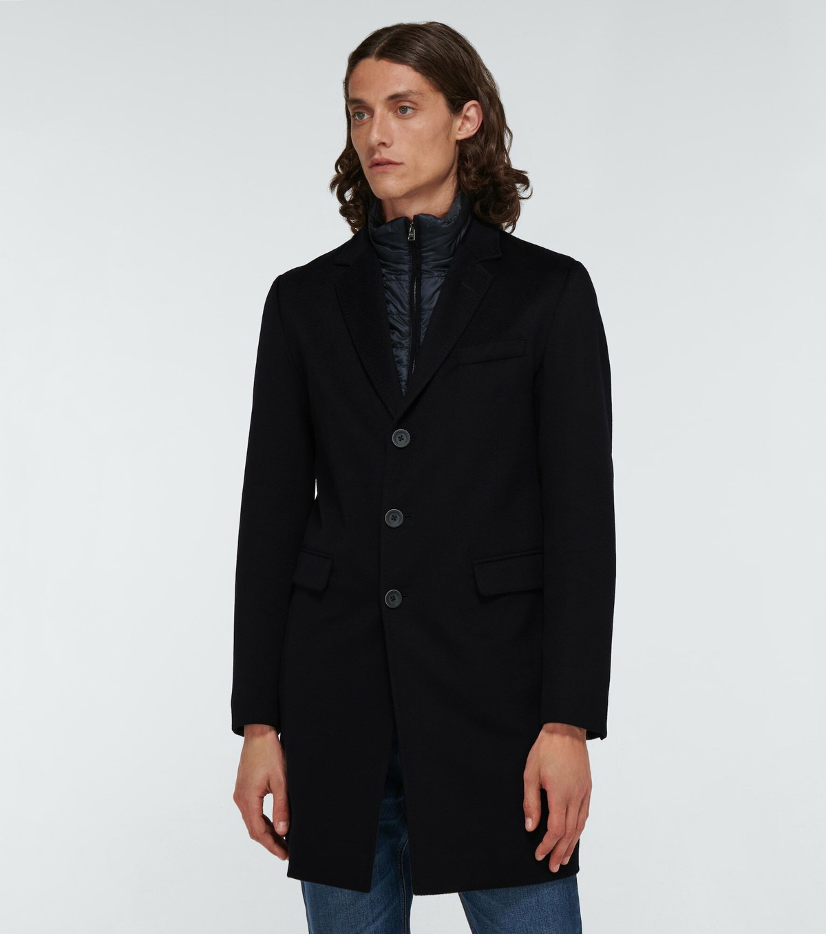 Herno - Layered cashmere overcoat Herno