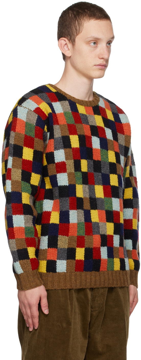 BEAMS PLUS Multicolor Check Sweater Beams Plus