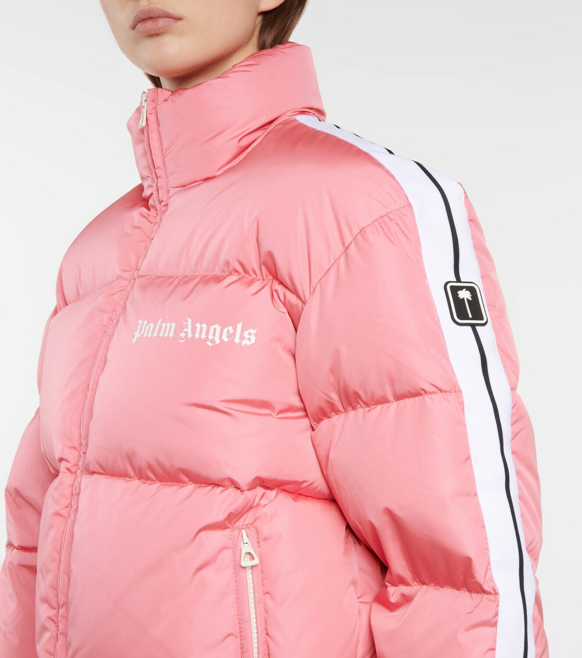 Palm Angels - Logo quilted puffer jacket Palm Angels