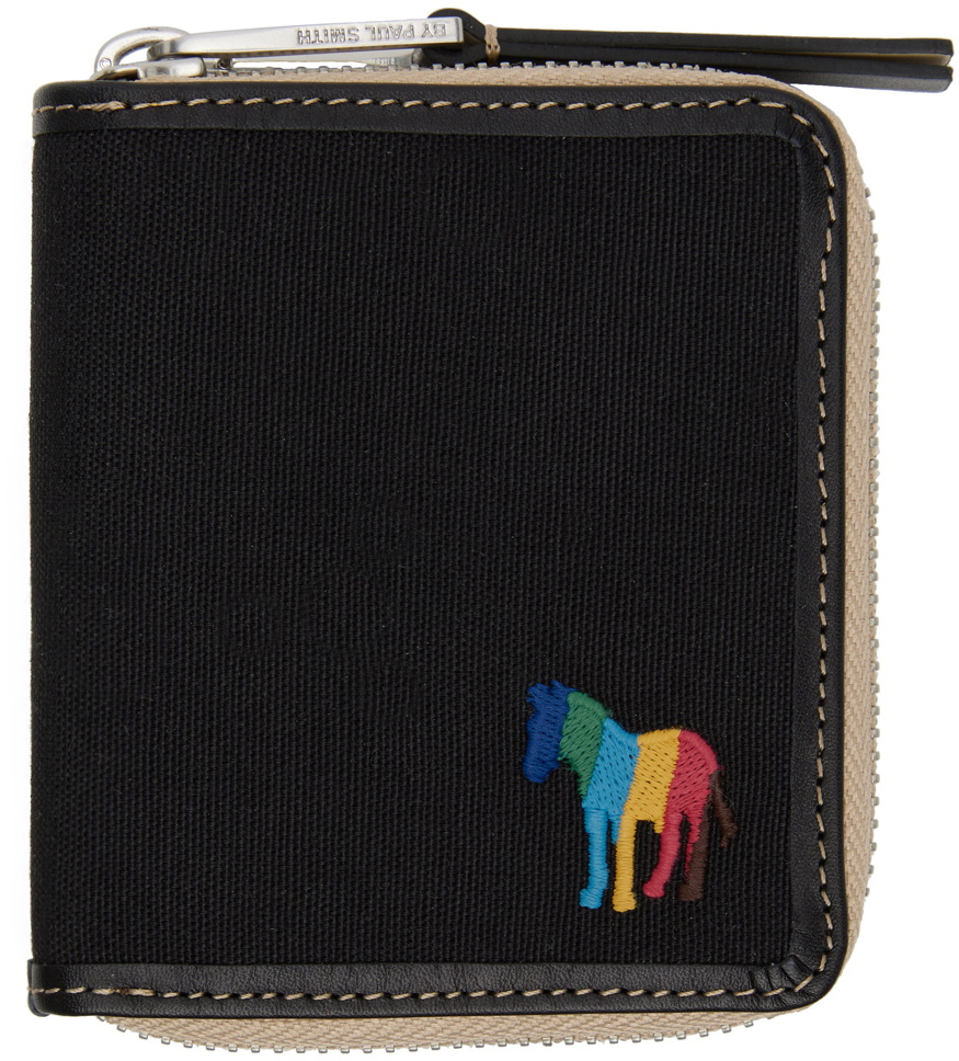 PS by Paul Smith Black Broad Stripe Zebra Wallet PS by Paul Smith