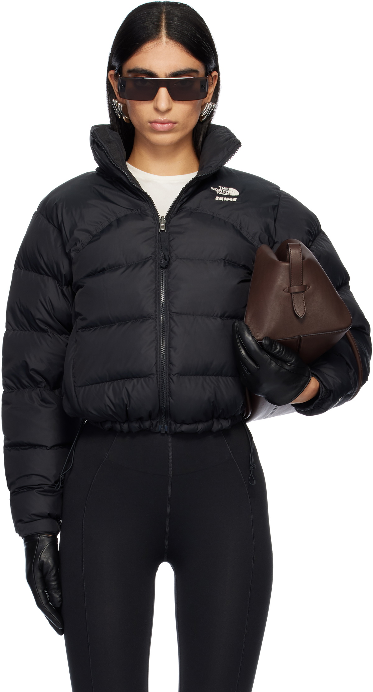 SKIMS SSENSE Exclusive The North Face Edition Retro Nuptse Down Jacket ...