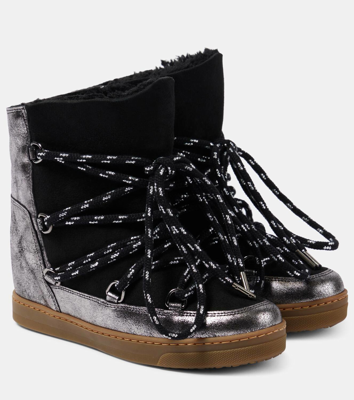 Isabel Marant Nowles shearling-lined leather snow boots Isabel Marant