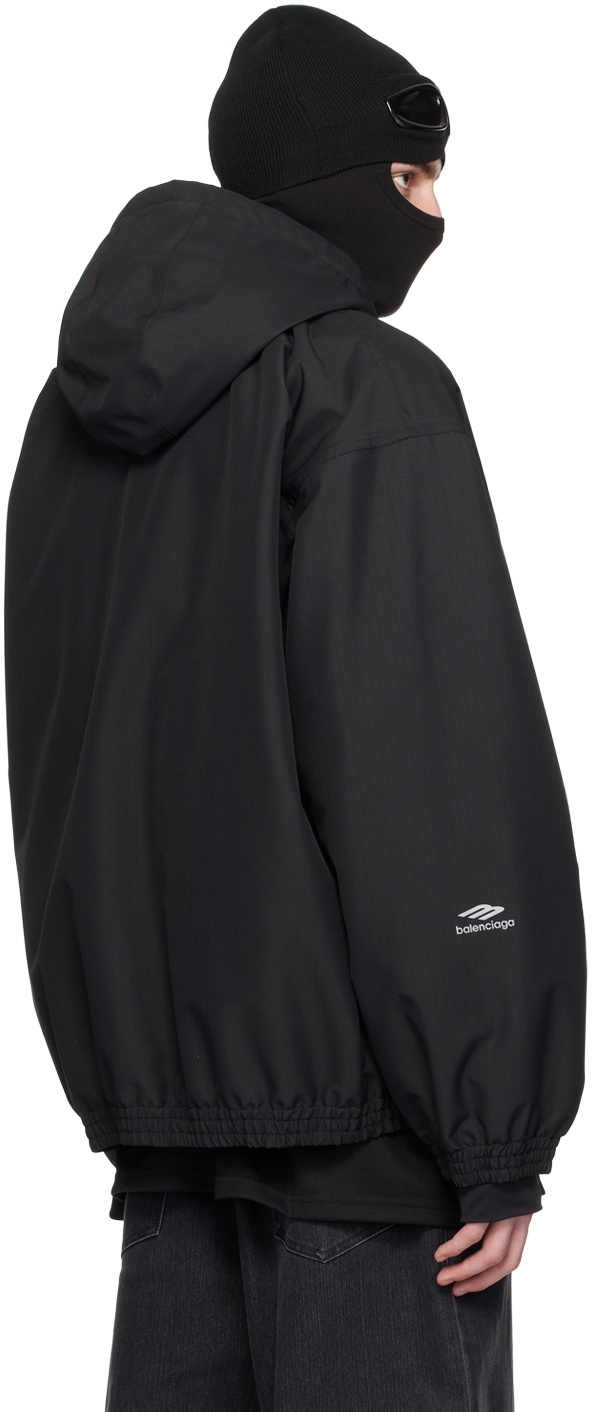Balenciaga Black 3b Sports Icon Ski Jacket Balenciaga