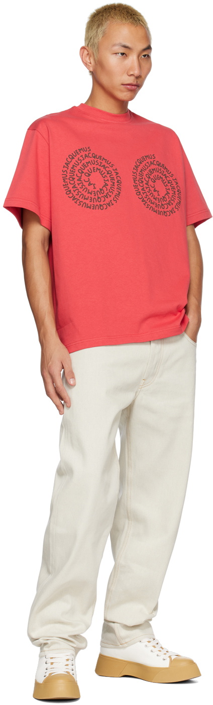 Jacquemus Red 'Le Bordado' T-Shirt Jacquemus