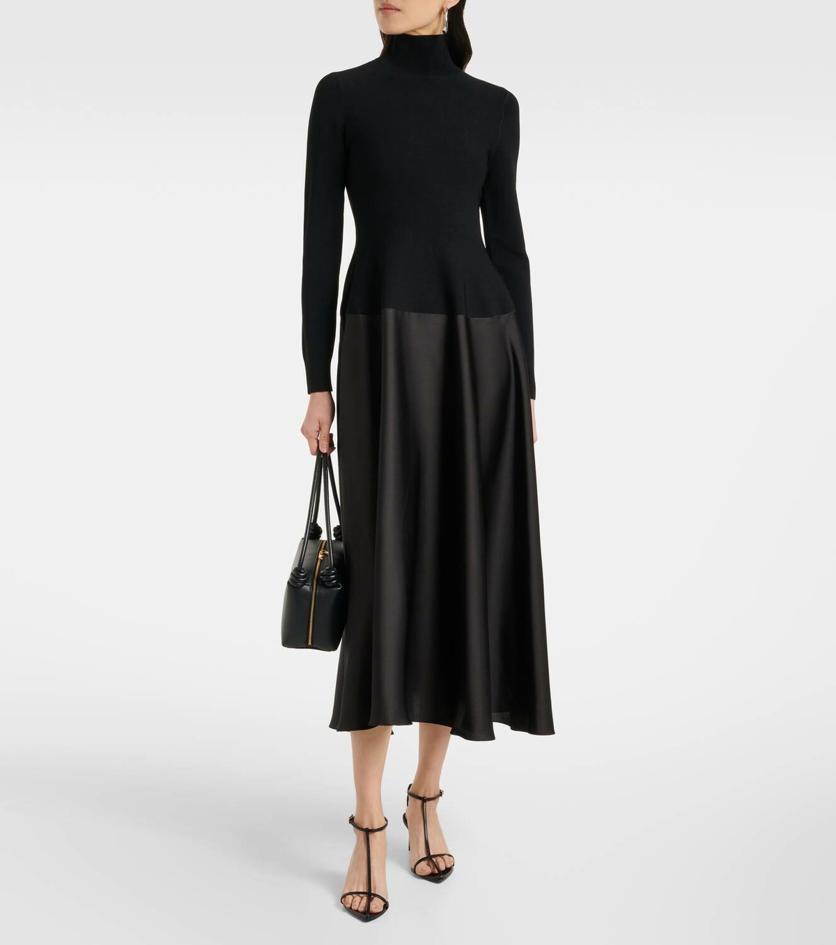 Simkhai Frances knitted satin midi dress Simkhai
