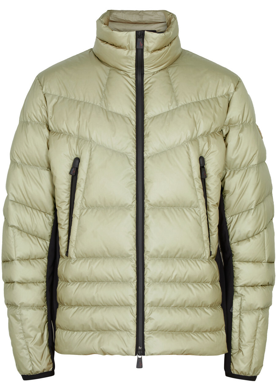 Moncler Grenoble Canmore Quilted Shell Jacket Beige Moncler Grenoble