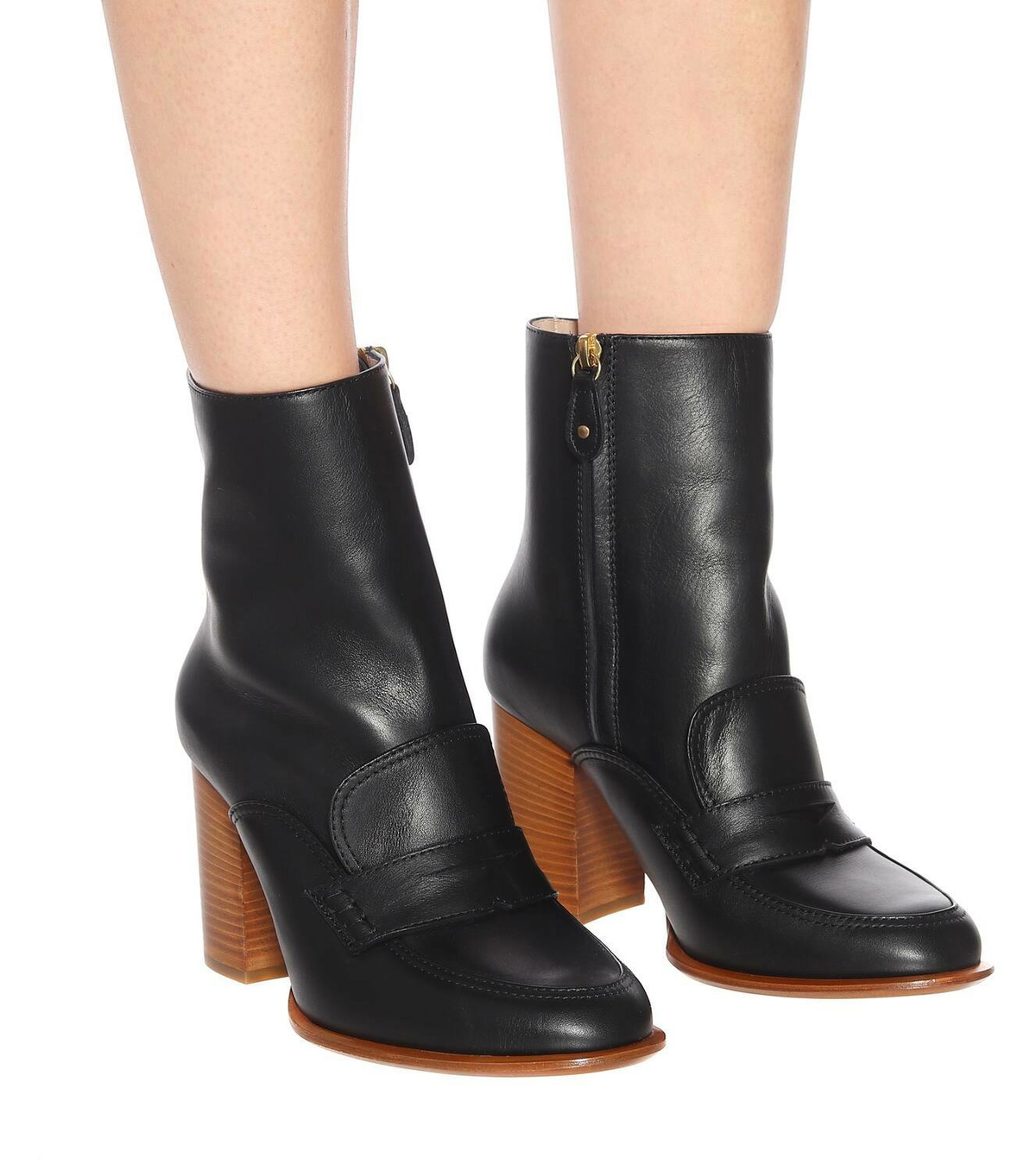 Loewe Leather loafer ankle boots Loewe