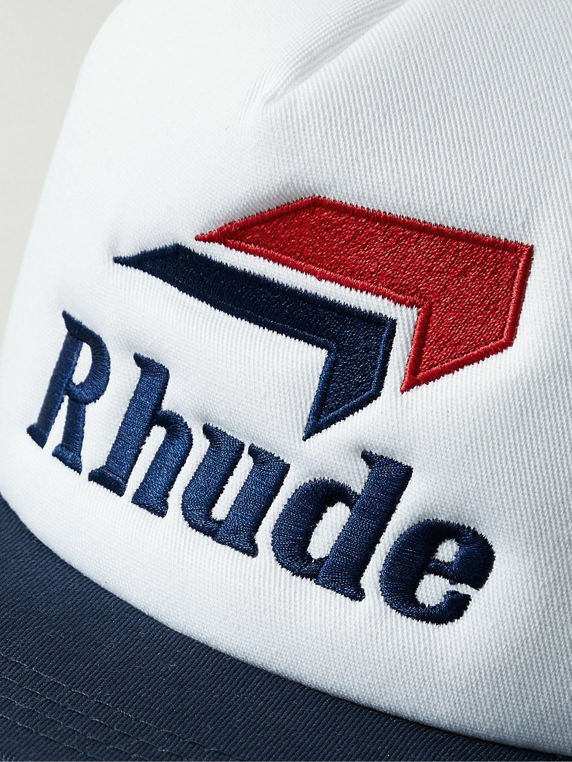 Rhude - Speedmark Logo-Embroidered Twill and Mesh Trucker Cap Rhude