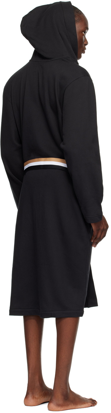 BOSS Black Hooded Robe BOSS
