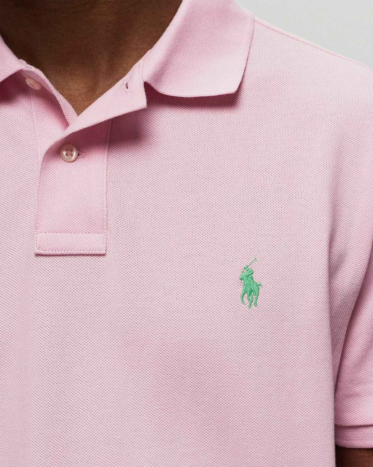 Polo Ralph Lauren Sskccmslm1 Short Sleeve Knit Pink Polos Polo Ralph Lauren