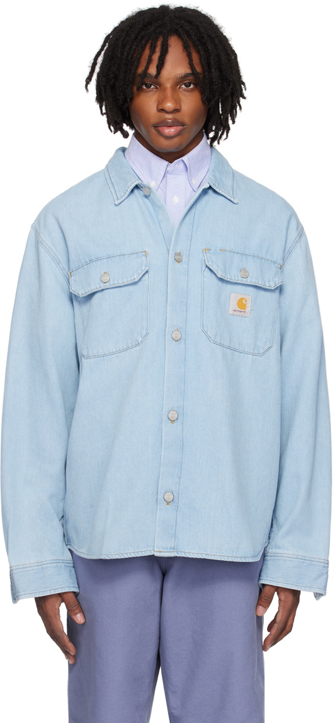 Carhartt Work In Progress Blue Harvey Denim Jacket Carhartt WIP