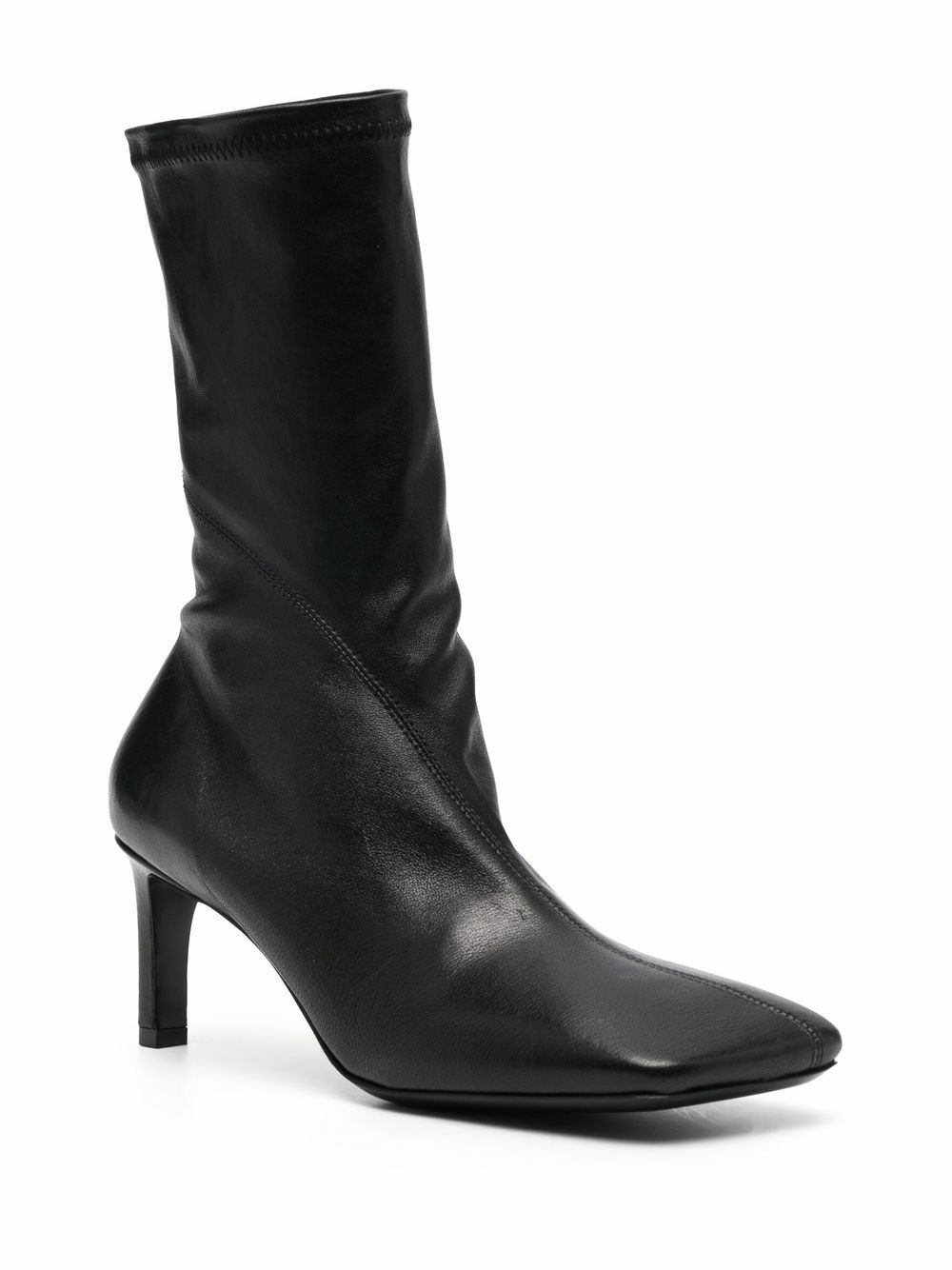 JIL SANDER - Leather Heel Boots Jil Sander