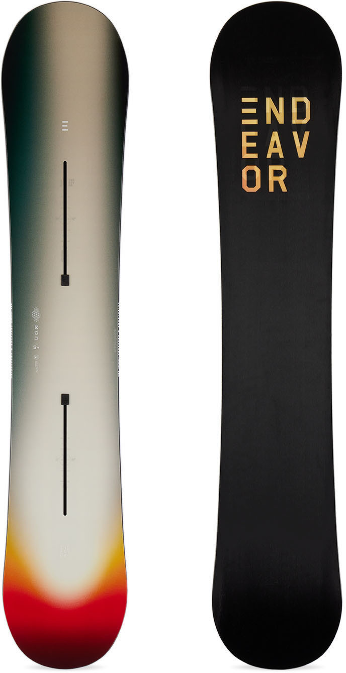 Endeavor Snowboards White & Red B.O.D. Snowboard