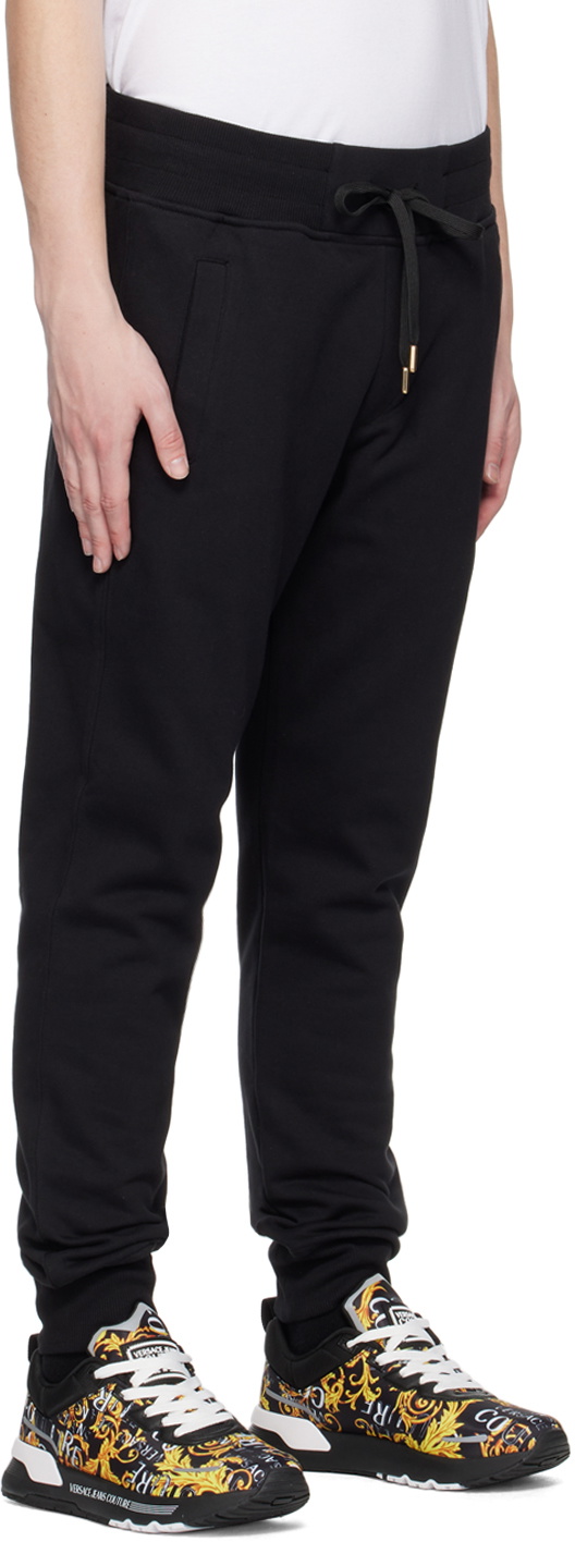 Versace Jeans Couture Black V-Emblem Lounge Pants Versace