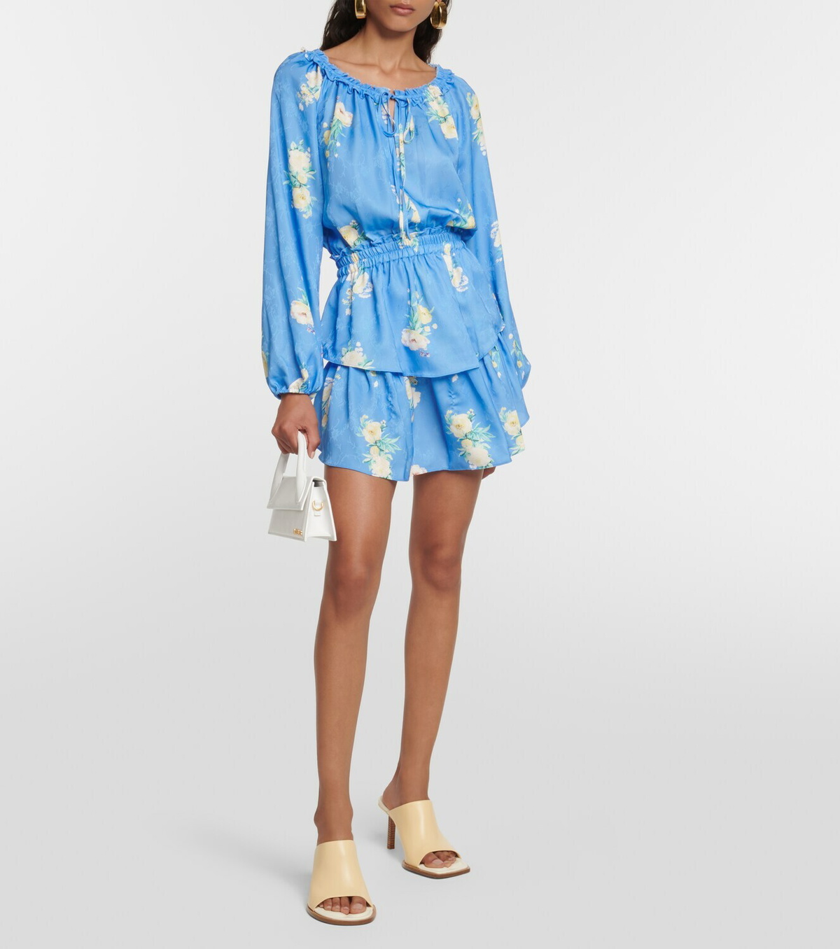 LoveShackFancy Popover floral mini dress LoveShackFancy