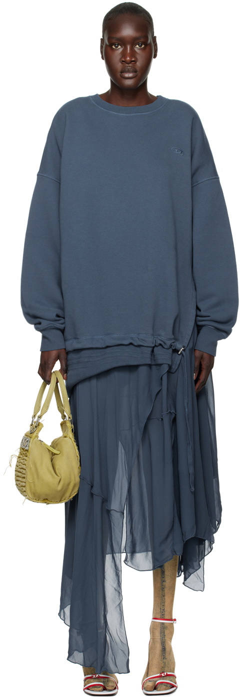 Diesel Blue D-Rollie Maxi Dress Diesel